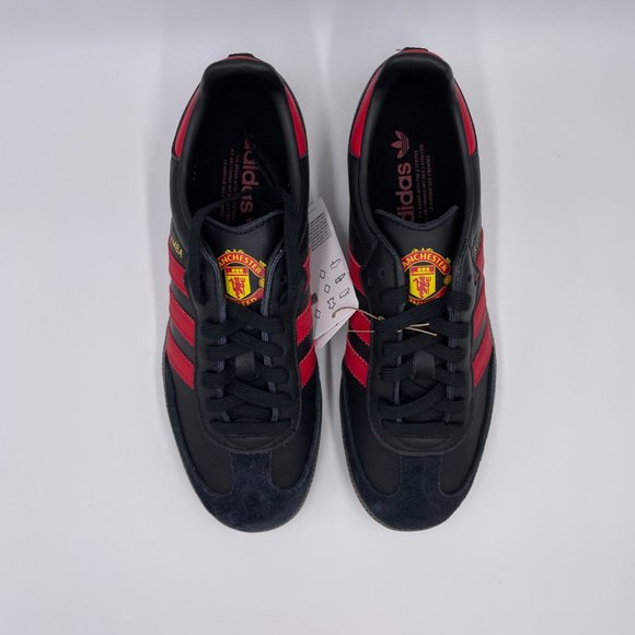 adidas | Shoes | Adidas Samba Manchester United Black Red Mens Shoes ...